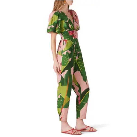 FARM Rio | Pants & Jumpsuits | Nwt Farm Rio Tropicalistic Jumpsuit Xs ...